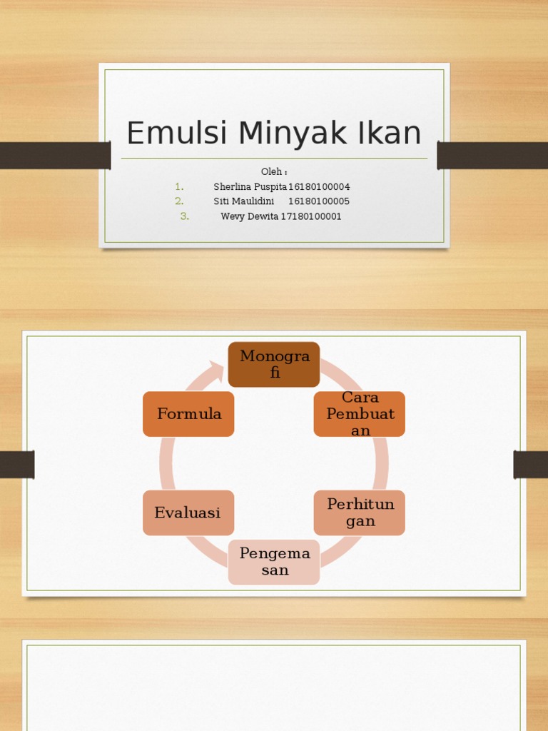 Emulsi Minyak Ikan Berwarna Putih | PDF