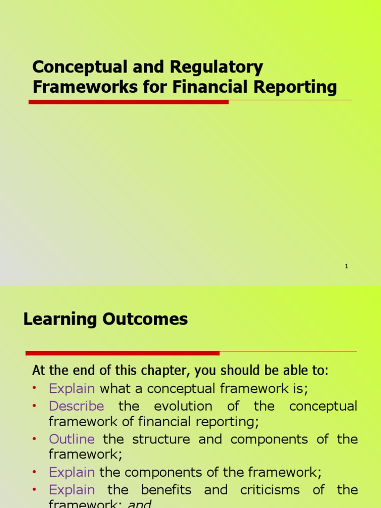 Conceptual and Regulatory Frameworks For Financial Reporting | PDF ...
