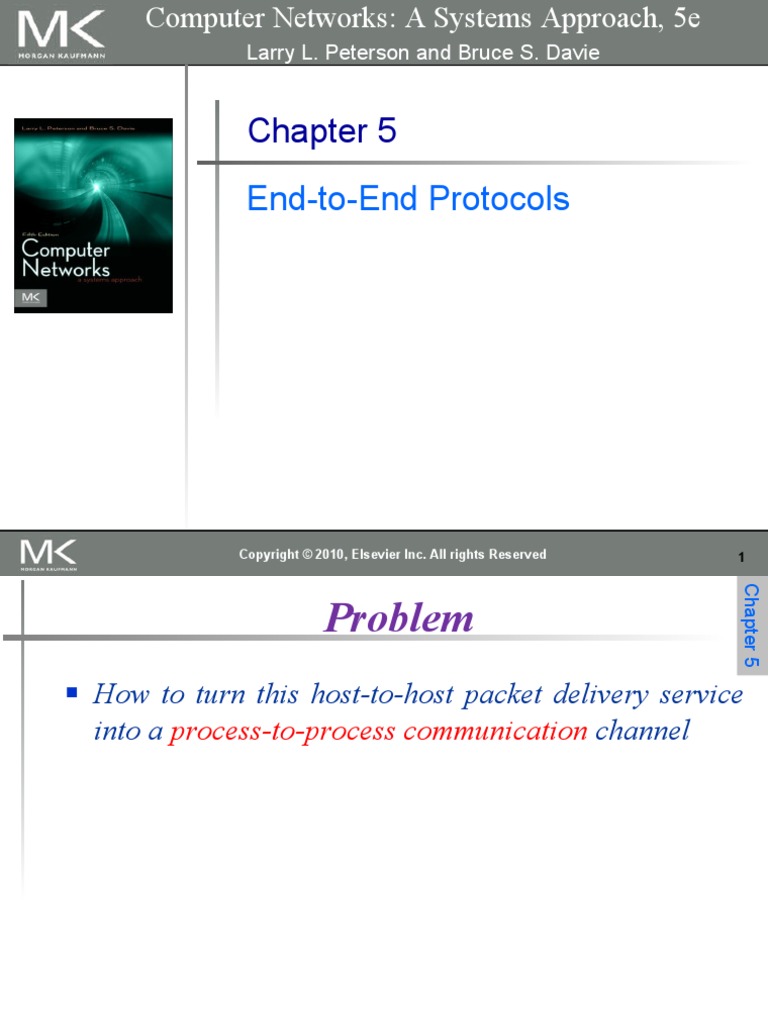 End-to-End Protocols: Larry L. Peterson and Bruce S. Davie | PDF ...