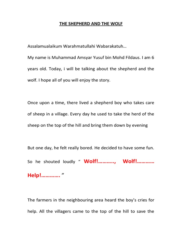 The Shepherd and The Wolf | PDF