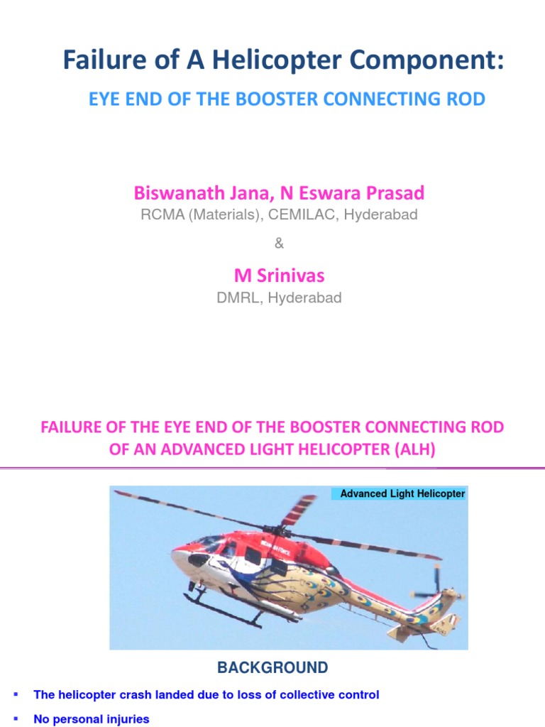 Failure of A Helicopter Component For APFF 2012 | PDF | Fatigue ...