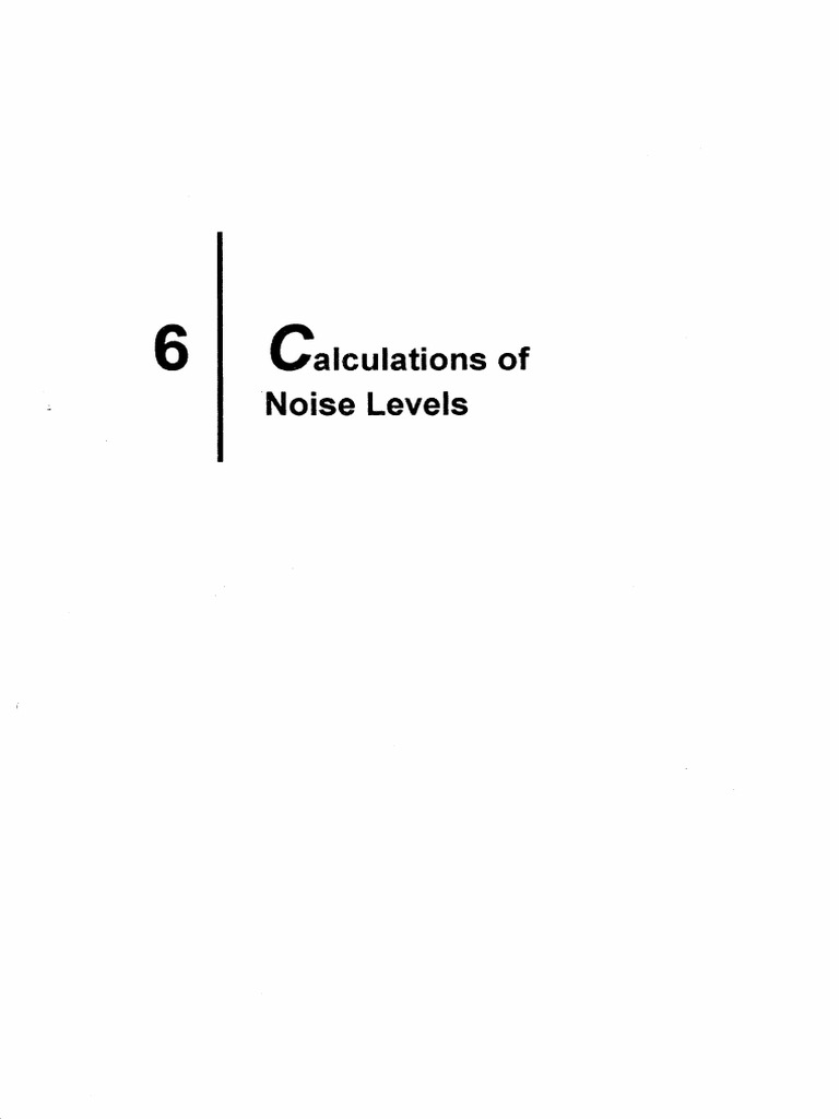 Noise Level Calculation Methods | PDF | Decibel | Hearing