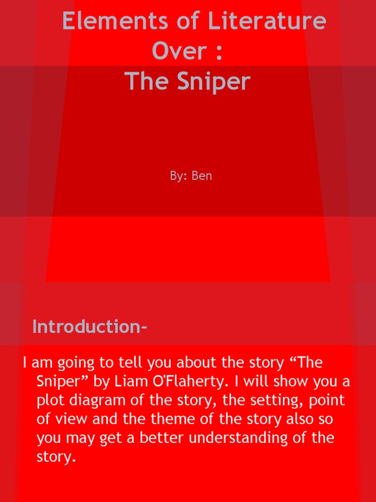 Elements of Literature in The Sniper - Ben Elznic | PDF | Narration ...