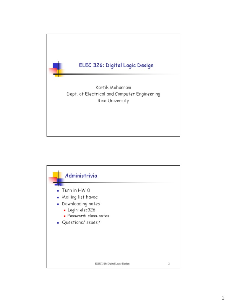Digital Logic Design Set1 | PDF | Digital Electronics | Random Access ...