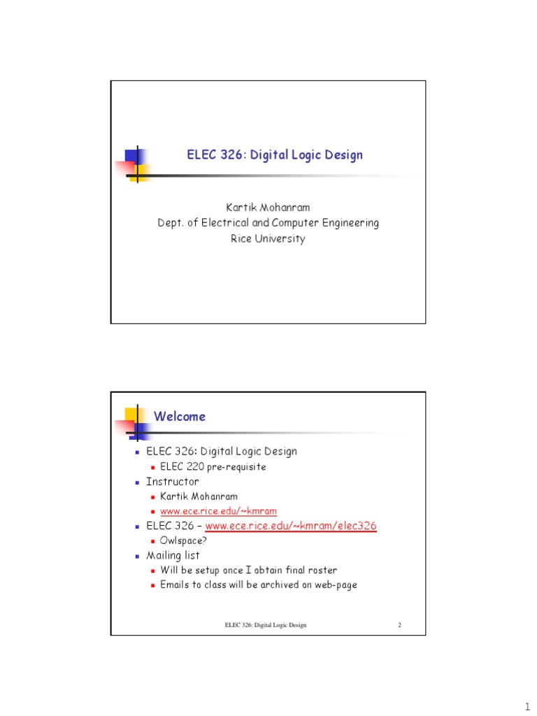 Digital Logic Design | Download Free PDF | Electrical Engineering ...