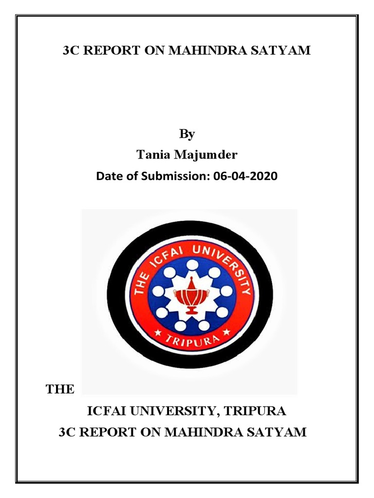 3C Report On Mahindra Satyam | PDF | Companies | Business