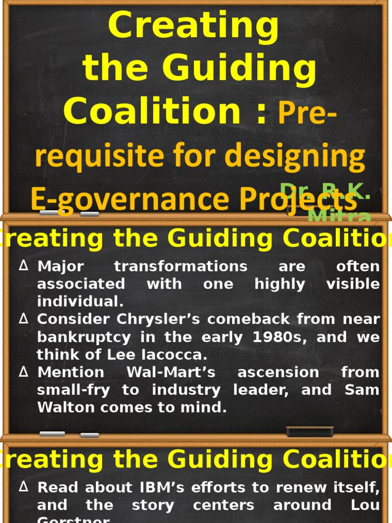 Creating The Guiding Coalition | PDF | Credibility | Leadership