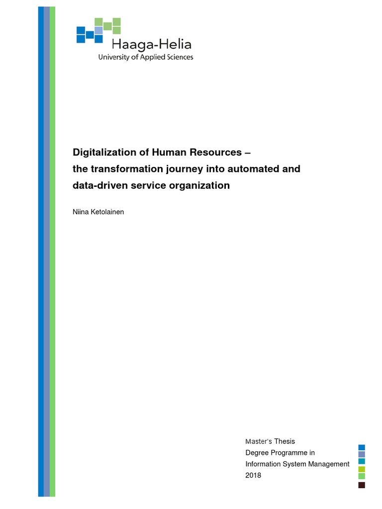 2018 - Digitalization of Human Resources | PDF | Human Resource ...