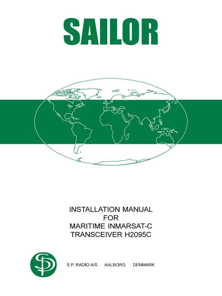 Inmarsat-C Transceiver H2095C Installation Manual | PDF