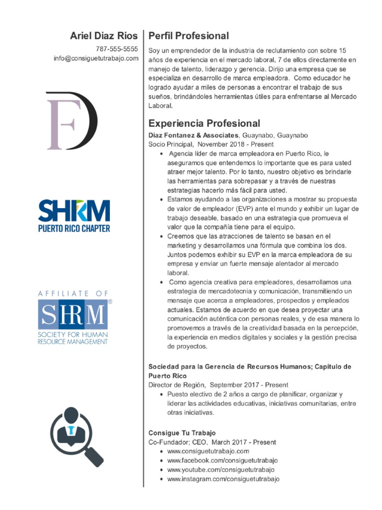 Guerrilla Resume - Ariel Diaz - Consigue Tu Trabajo | PDF