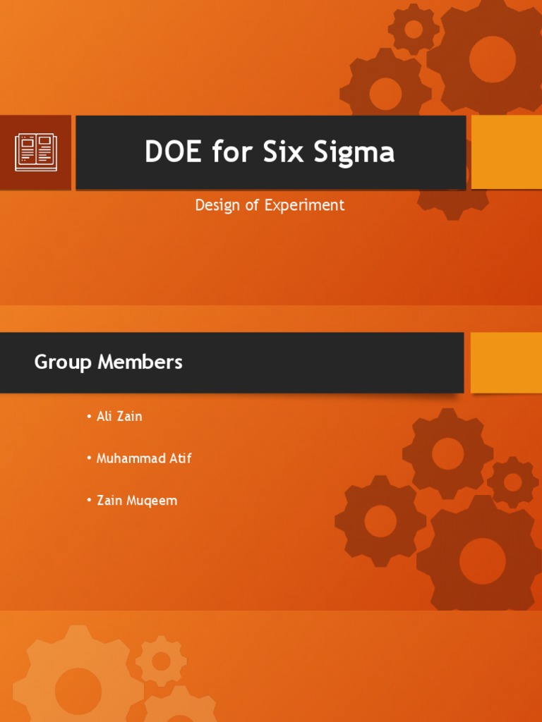 DOE For Six Sigma: Design of Experiment | PDF