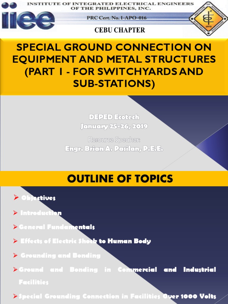 Special Ground Connection On Equipment and Metal Structures | PDF ...