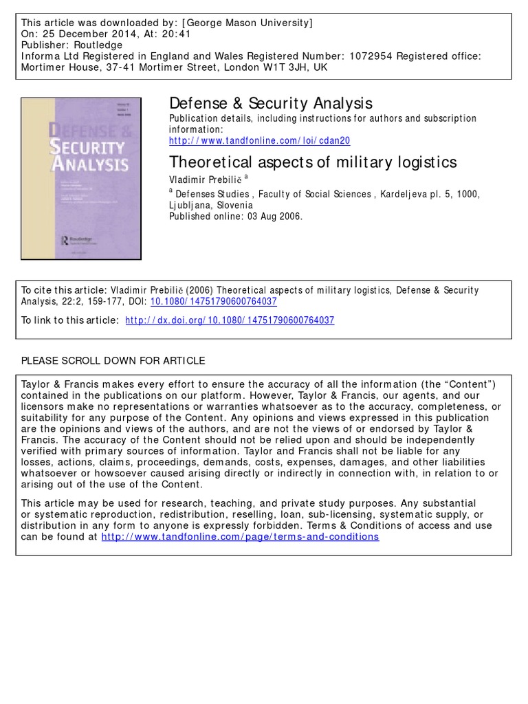 Military Logistics | Download Free PDF | Antoine Henri Jomini | Military