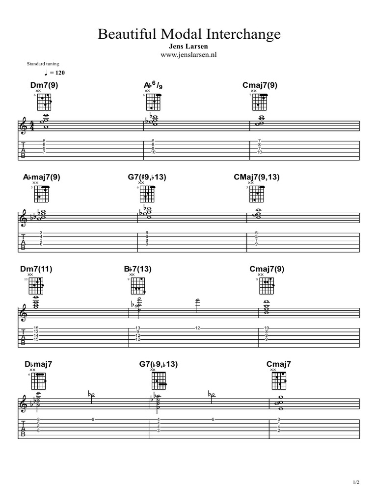 Beautiful Modal Interchange | PDF | Elements Of Music | Music Theory