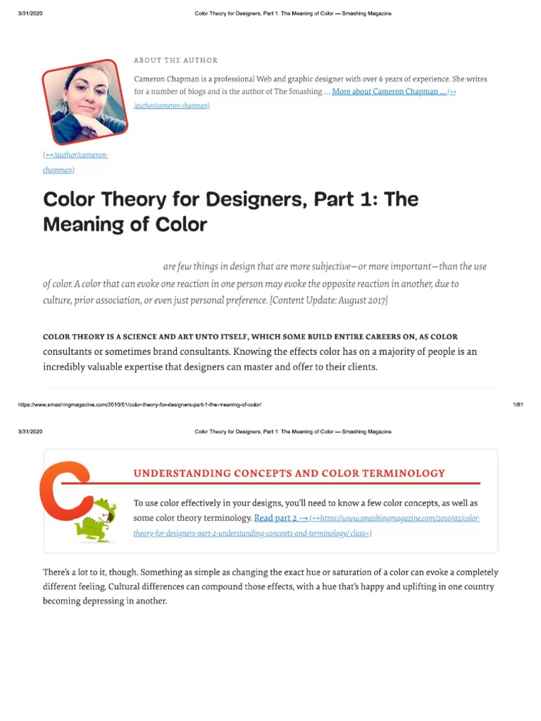 Color Theory For Designers | PDF
