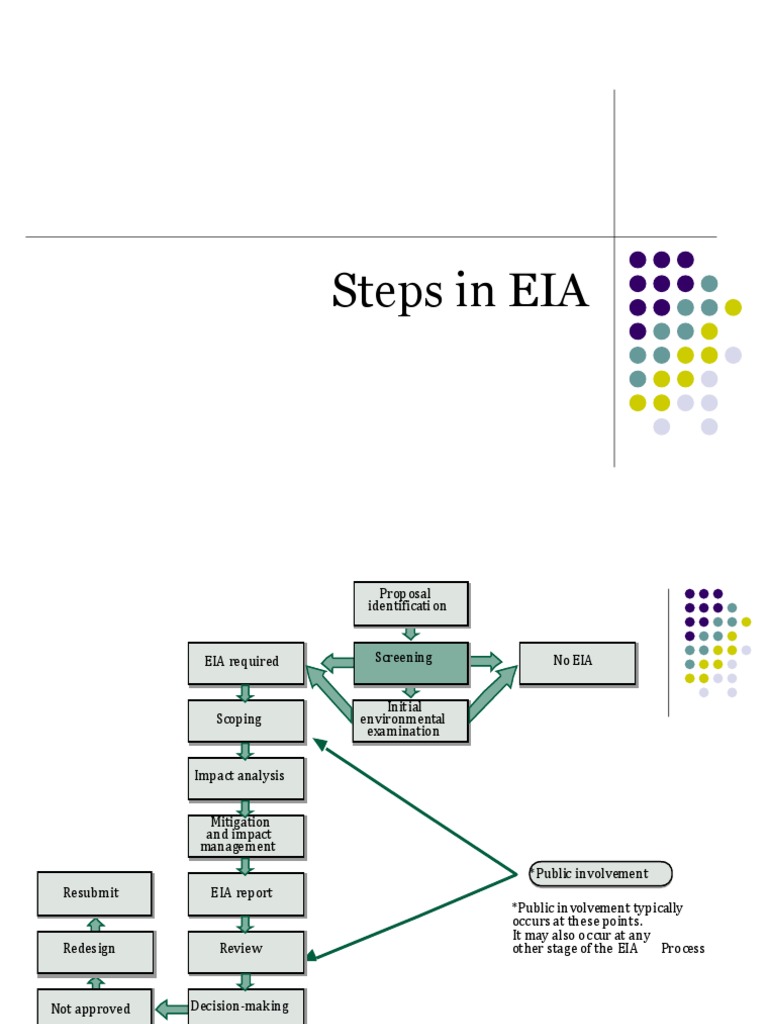 Steps in EIA | PDF | Environmental Impact Assessment | Environmental Issues
