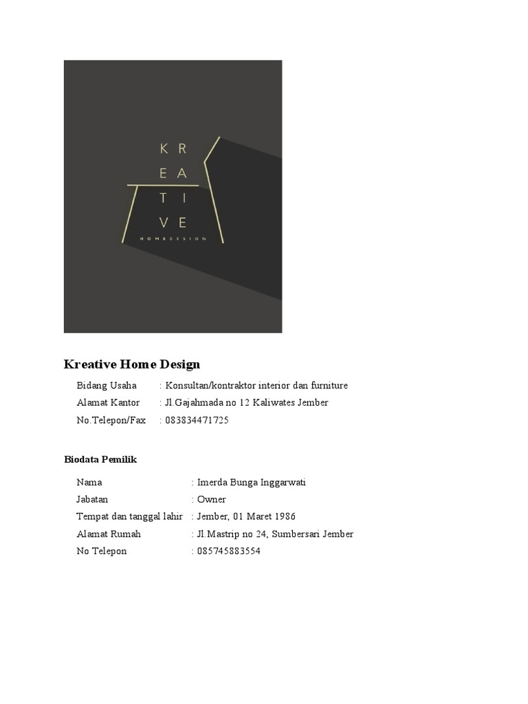 Proposal Desain Interior | PDF