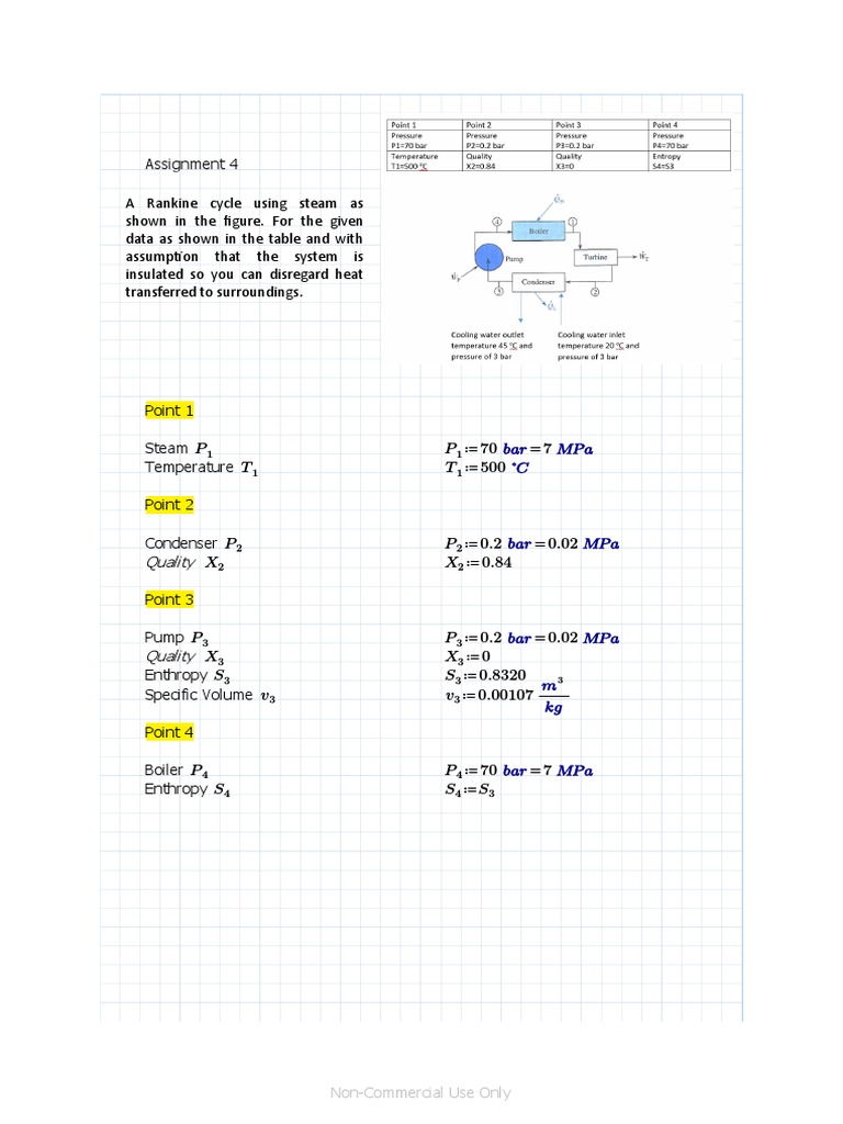 Assignment 4 TER1Y PDF | PDF | Steam | Enthalpy