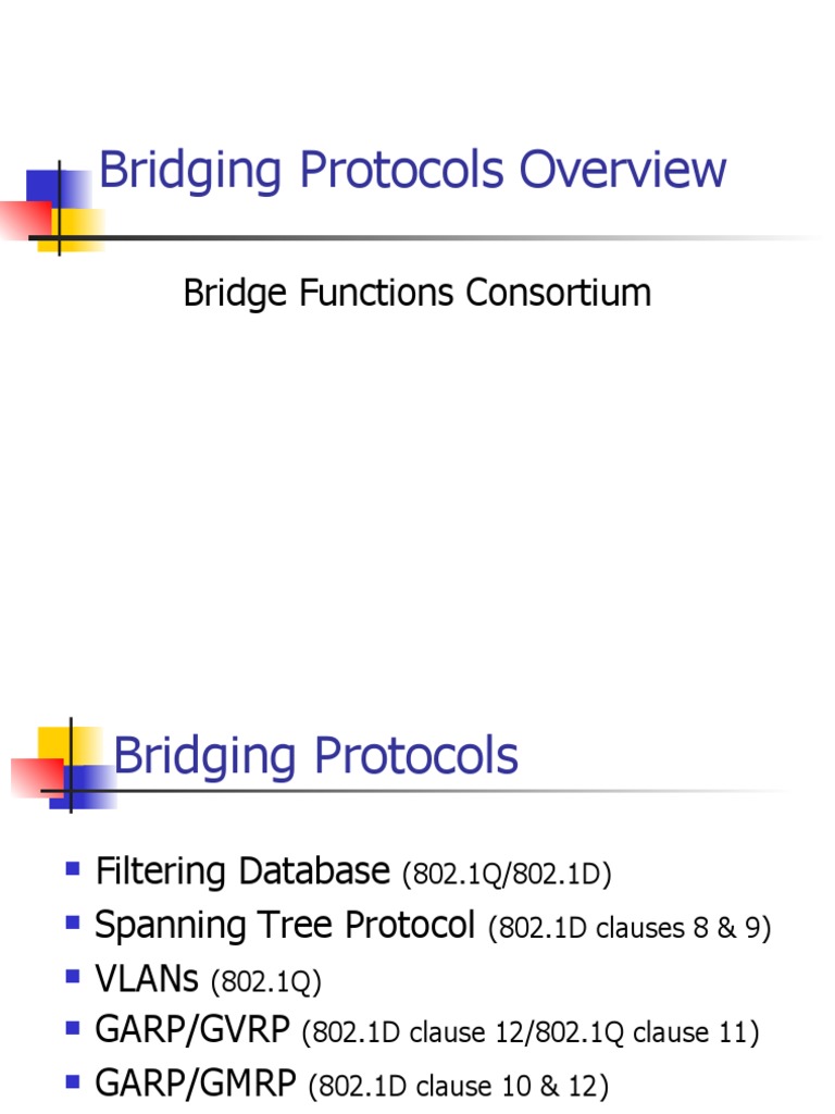 Bridging Protocols Overview: Bridge Functions Consortium | Download ...