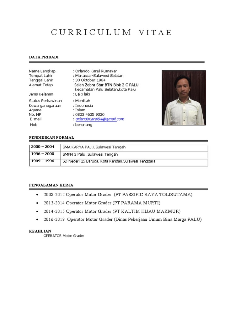 CV Operator Grader | PDF