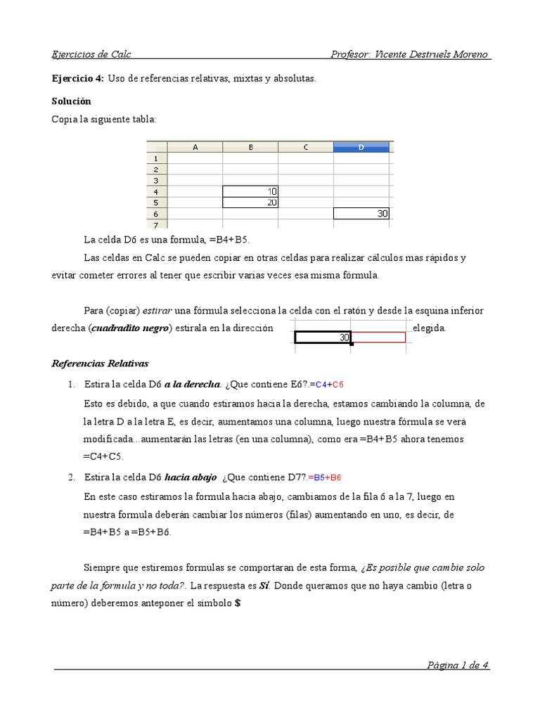 Ejercicio CALC | PDF | Ajedrez | Juegos y actividades