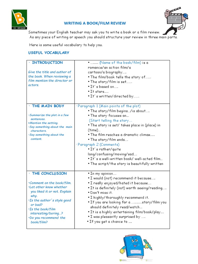 (Pre-Intermediate) Writing A Book-Film Review PDF | PDF | Romance Novels