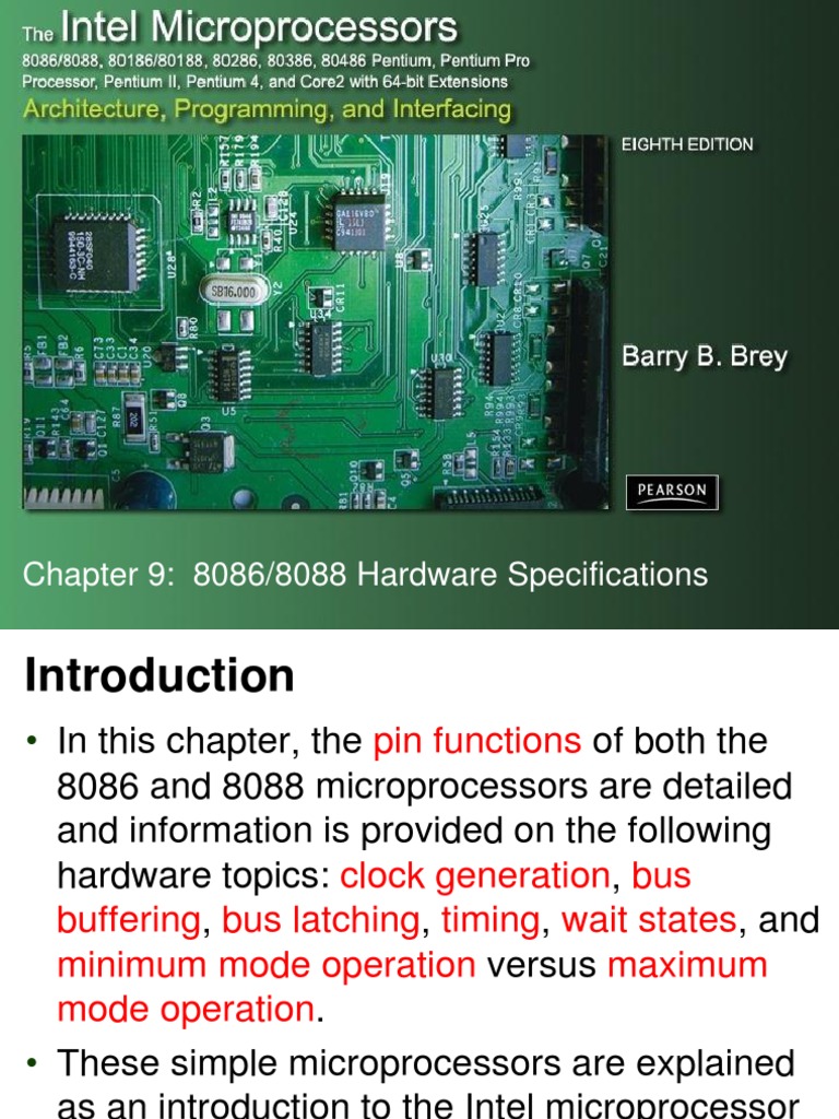 Chapter 9: 8086/8088 Hardware Specifications | PDF | Microprocessor ... Chapter 9: 8086/8088 Hardware Specifications | PDF | Microprocessor ...