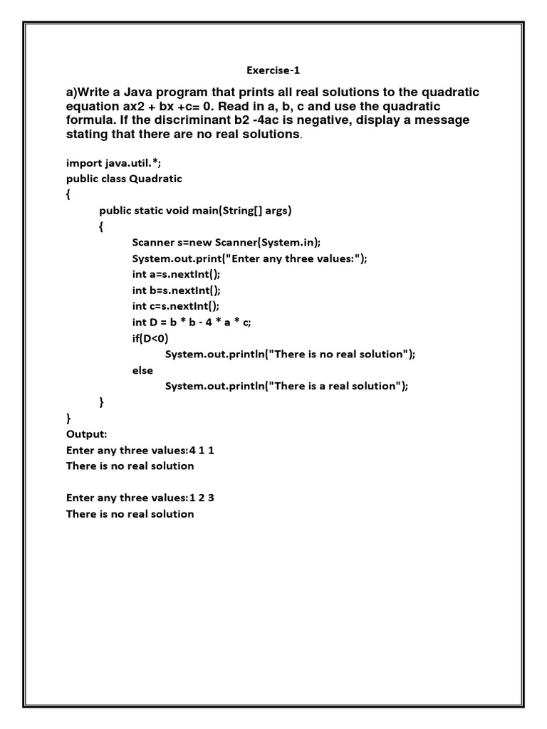 Java Labb7 PDF | PDF | Matrix (Mathematics) | Inheritance (Object ...