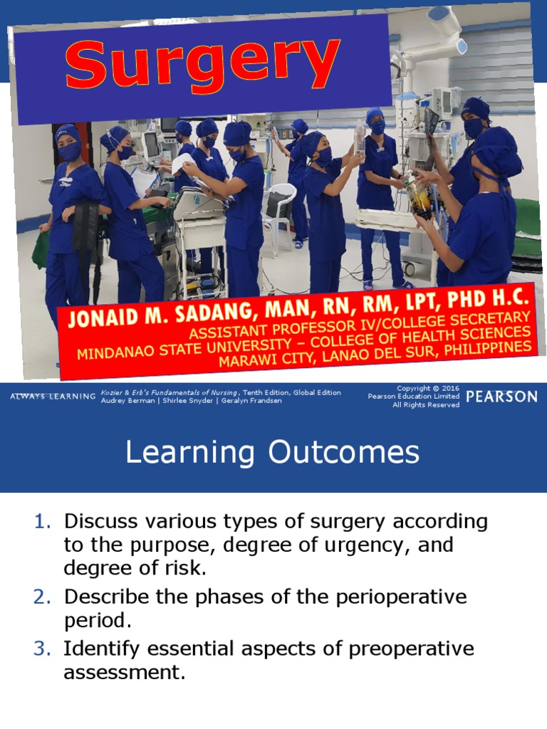 Surgery Lecture | PDF | Surgery | Perioperative