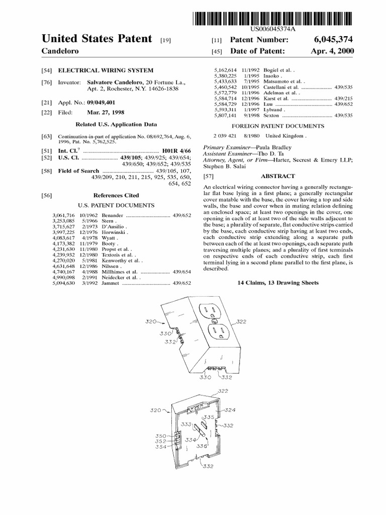 An Electrical Wiring System Using Interconnecting Components Without ...