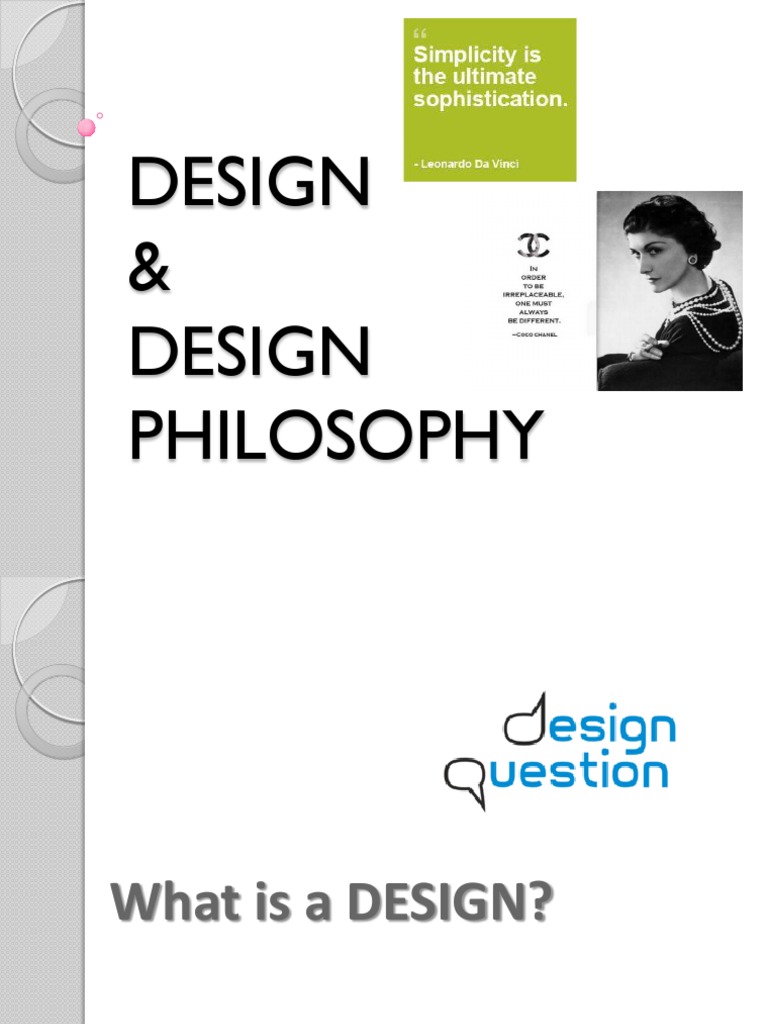 Design and Design Philosophy | PDF | Modesty | Design