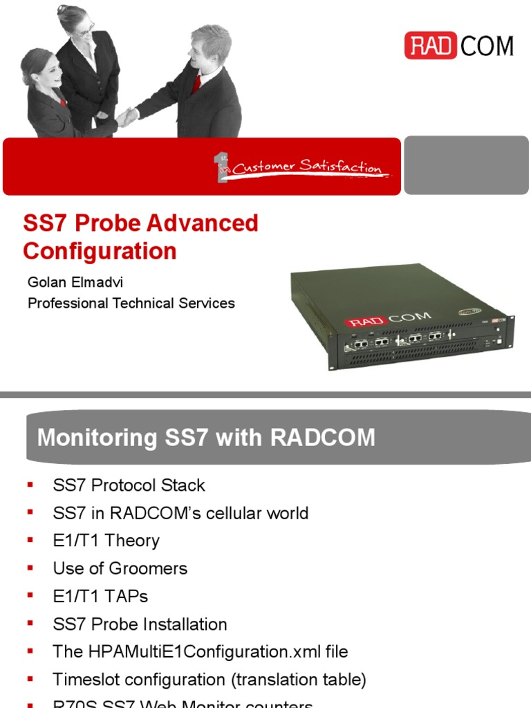SS7 Probe Advanced Configuration: Golan Elmadvi Professional Technical ...