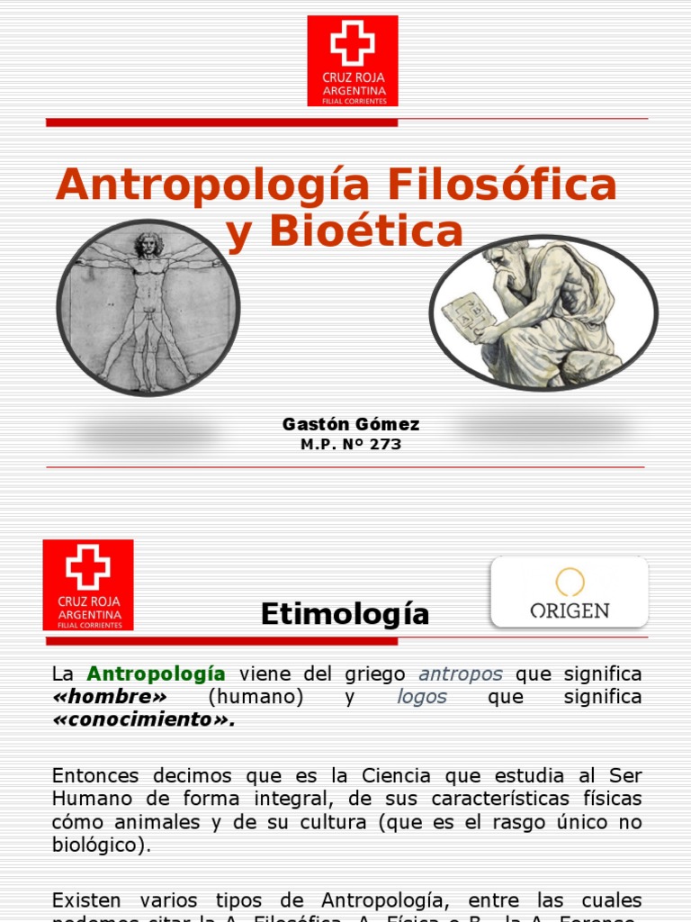 La Antropología Filosófica | PDF | Antropología Filosófica | Antropología