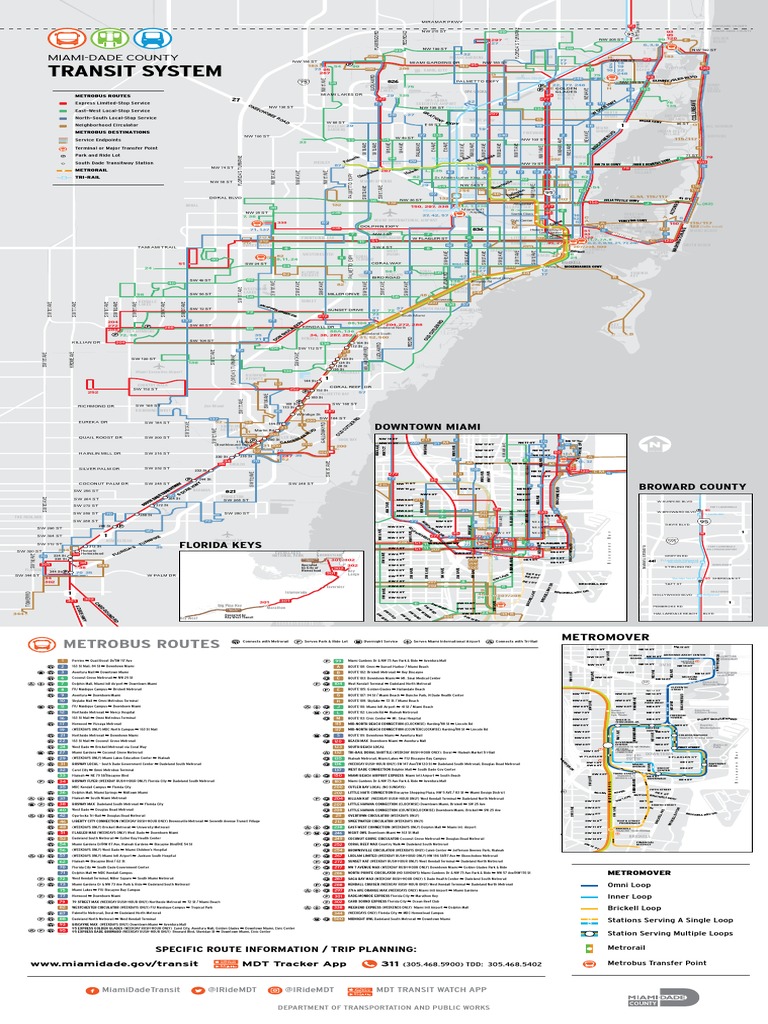 Mapa Metrobus PDF | PDF | Miami | Miami Dade County