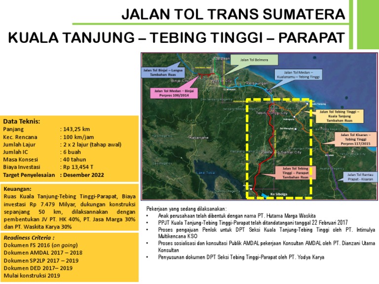 Peta Jalan Tol Kuala Tanjung-Parapat | PDF