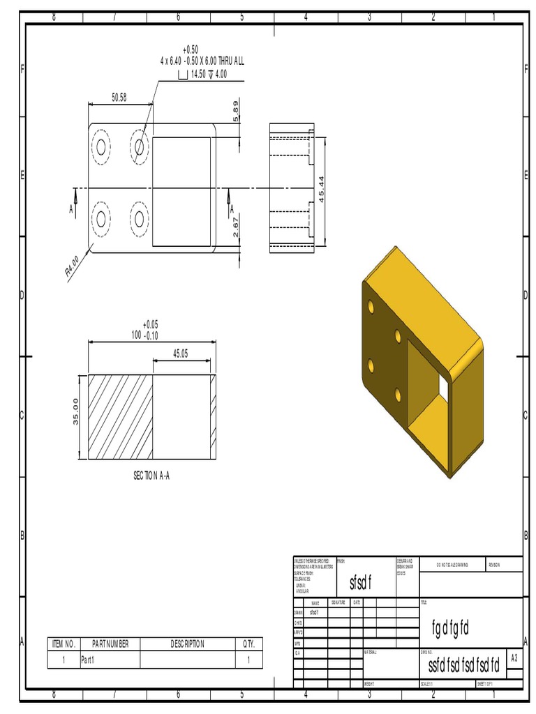 Drawing Part Solidworks | PDF | Teaching Mathematics | Computing And ...