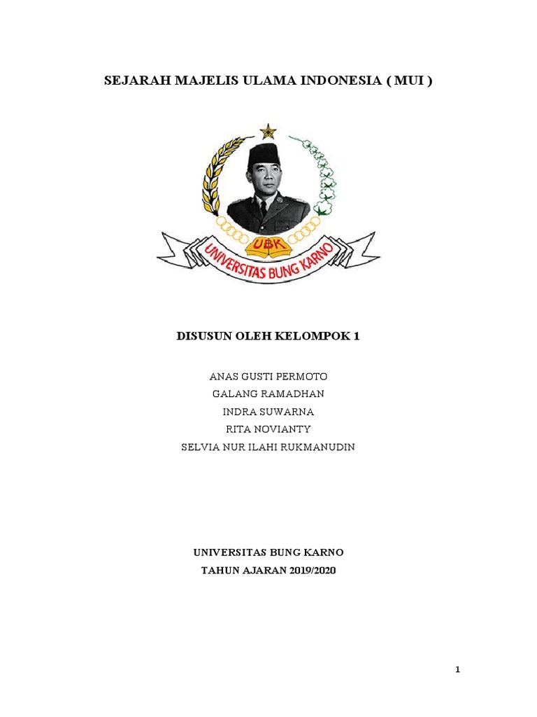 Sejarah MUI | PDF