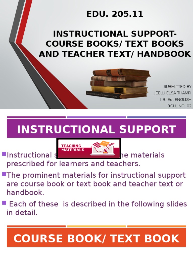 EDU 205.11 Course Book and Handbook | PDF | Teachers | Textbook