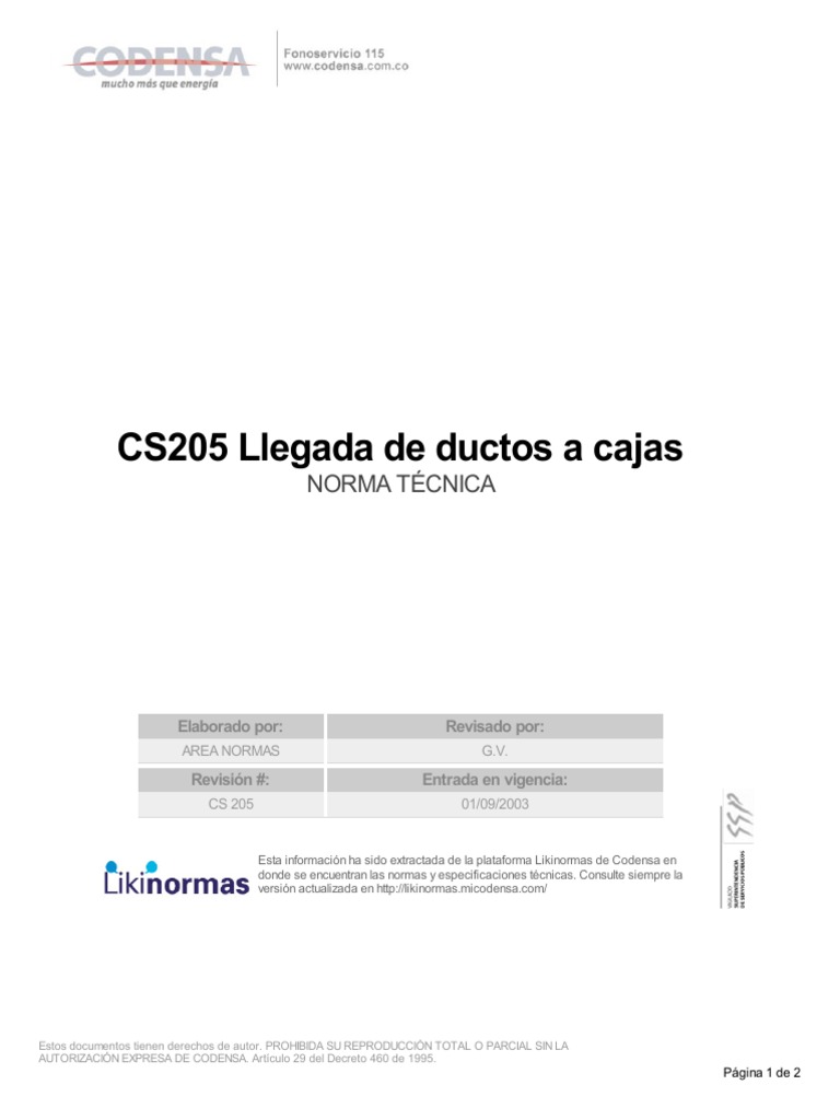 Norma CS 205 PDF | PDF