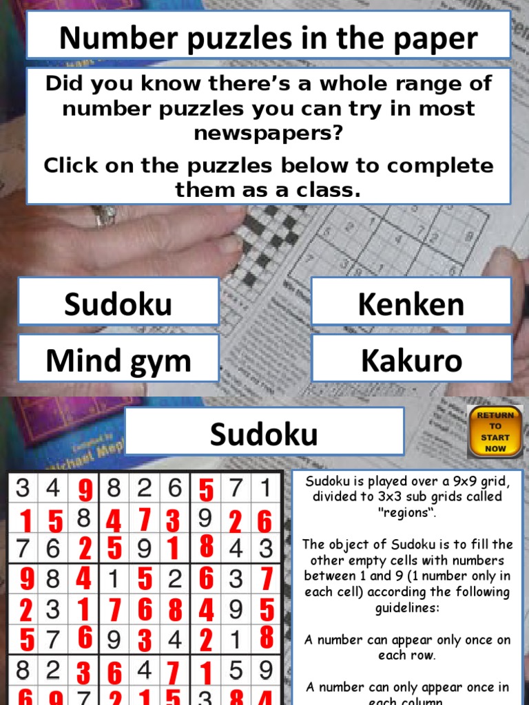 Newspaper Number Puzzle Guide | PDF | Np Complete Problems | Popular ...