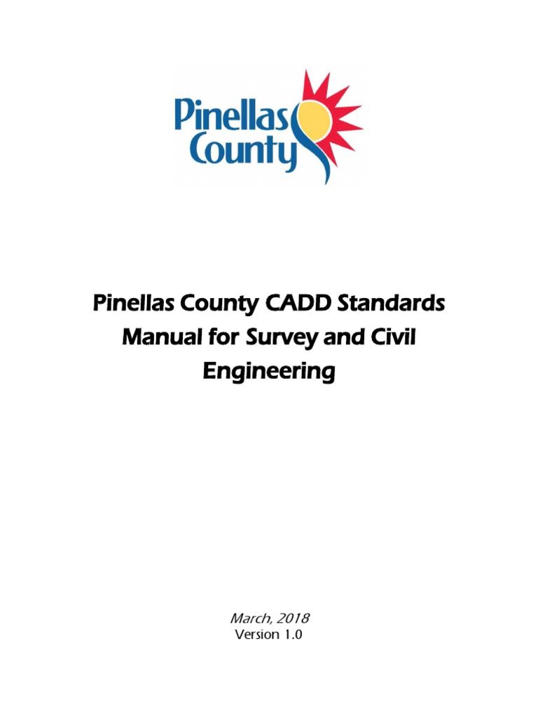 Pinellas County CADD Standards Manual | PDF | Computer Aided Design ...