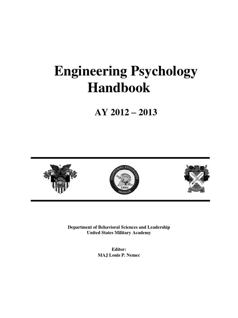 Engineering Psychology Handbook | PDF | Psychology | Engineering