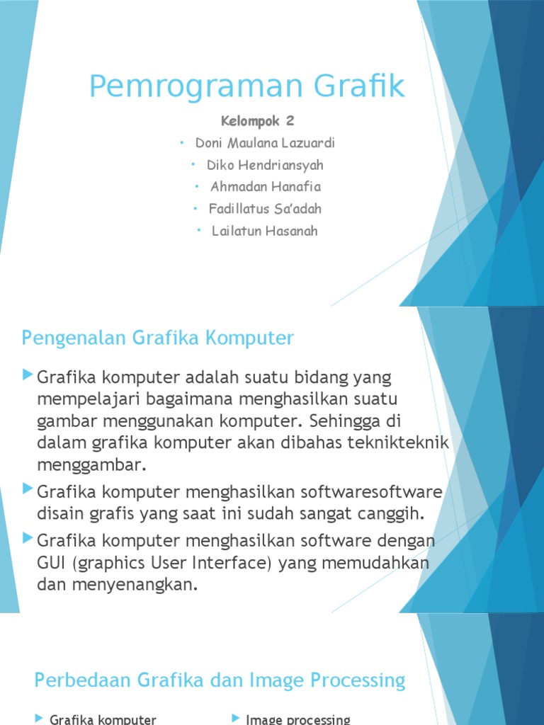 Perbedaan Grafis dan Pemrograman Grafis | PDF | Komputer