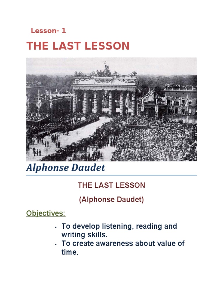 "The Last Lesson: Language and Identity" | PDF | Teachers | Linguistics