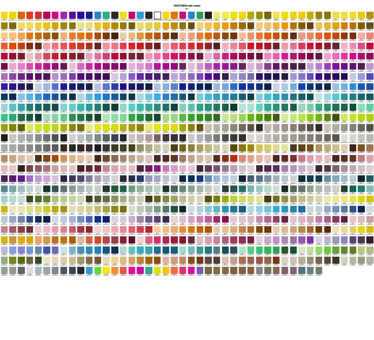 Pantone Solid Coated | PDF | Computer Graphics | Art Media