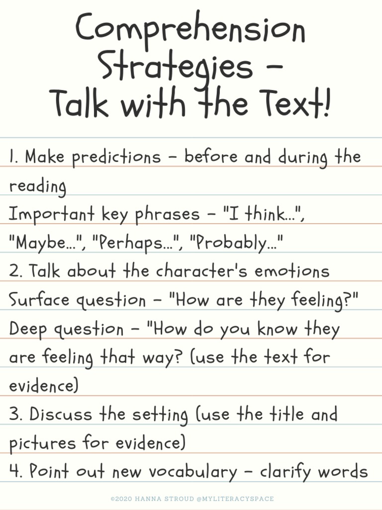Comprehension Strategies | PDF