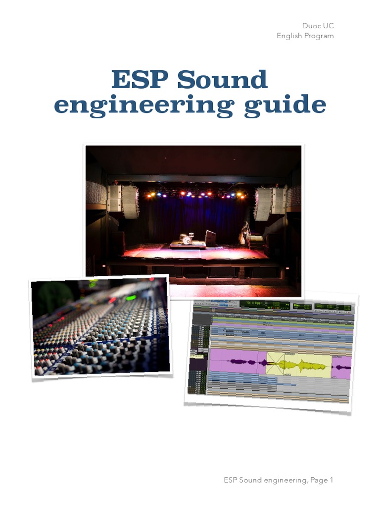 ESP Sound Engineering Students' Book PDF | PDF | Audio Engineer ...