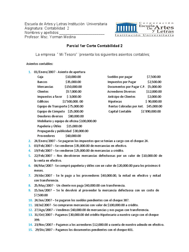 Asientos Contables de Deudores Diversos | PDF | Cheque | Contabilidad