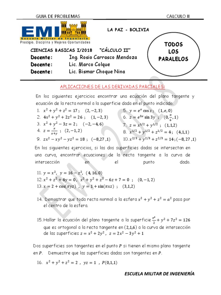 Aplicaciones de Las Derivadas Parciales | PDF | Volumen | Tangente
