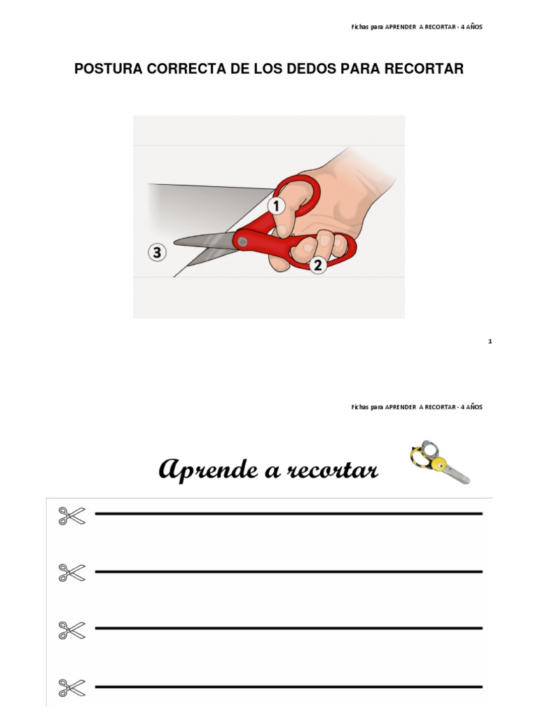 Cuadernillo de Recorte PDF | PDF